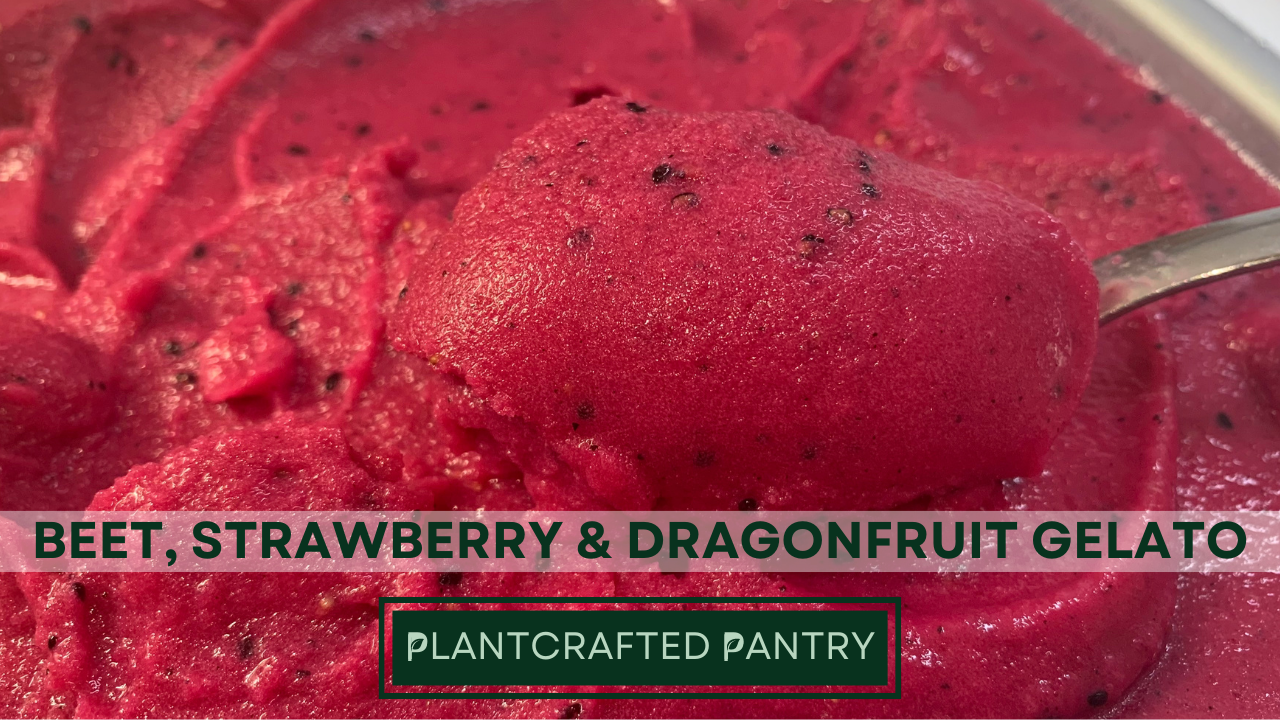 Beet, Strawberry and Dragonfruit Vegan Gelato – Plantcrafted Pantry